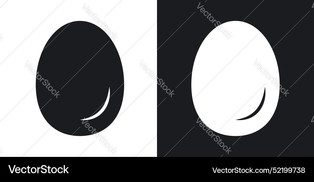 Egg icon set in solid style Royalty Free Vector Image