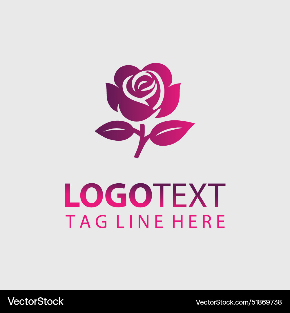 Rose logo Royalty Free Vector Image - VectorStock