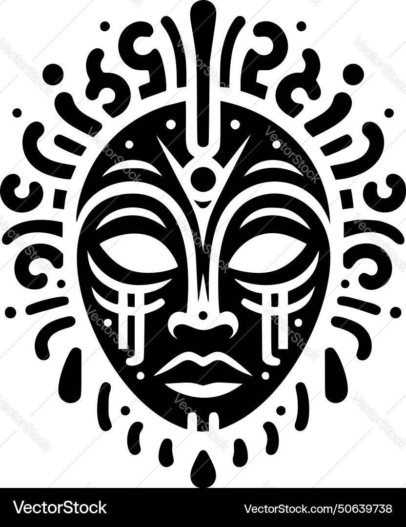 Tribal mask design Royalty Free Vector Image - VectorStock