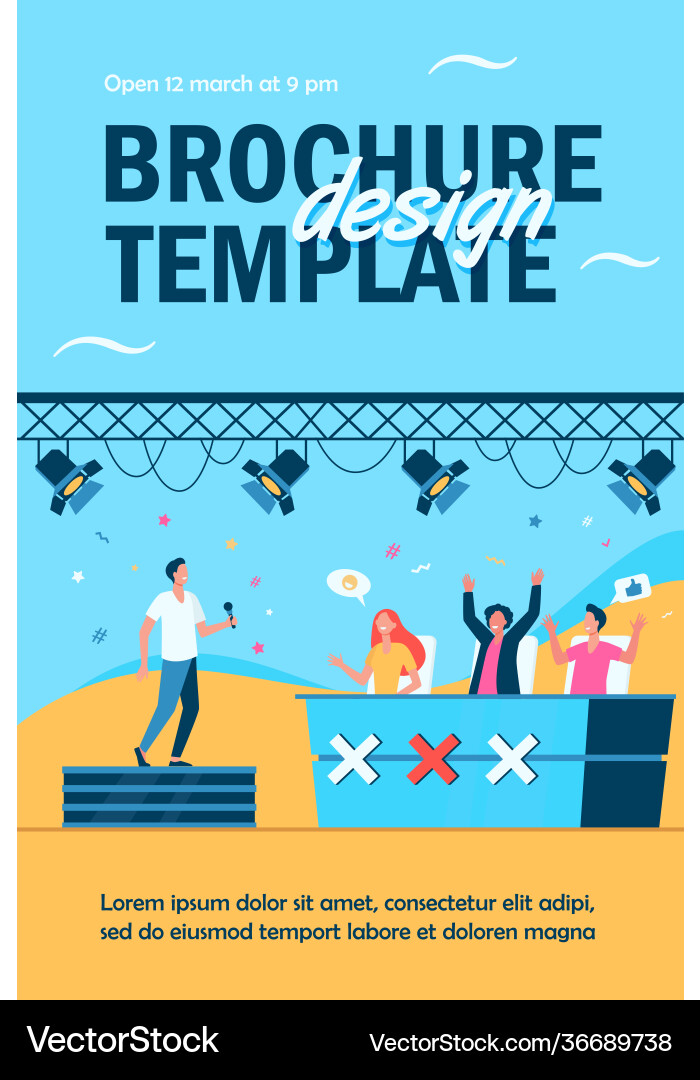 Vocal competition event – Royalty-Free Vector | VectorStock