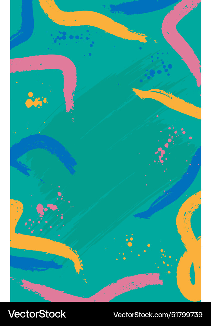 Abstract vertical art background colorful paint Vector Image