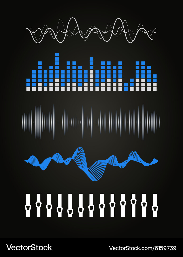 Audio equalizer Royalty Free Vector Image - VectorStock
