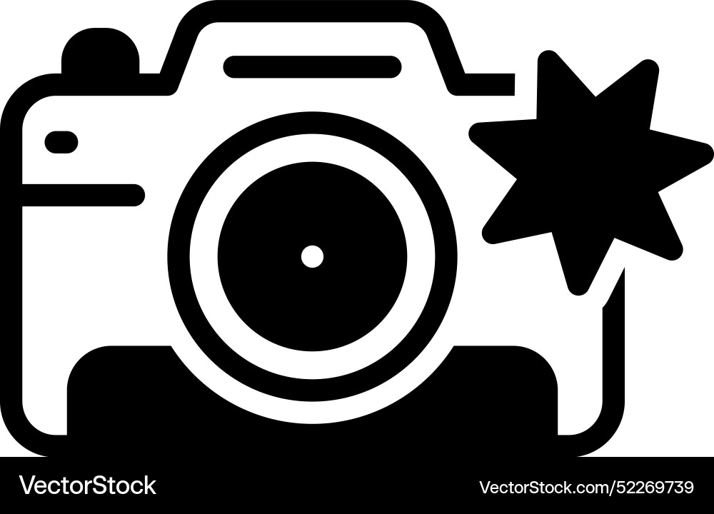 Camera flash Royalty Free Vector Image - VectorStock