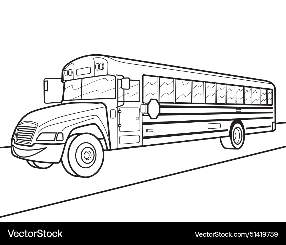 Cartoon bus Royalty Free Vector Image - VectorStock