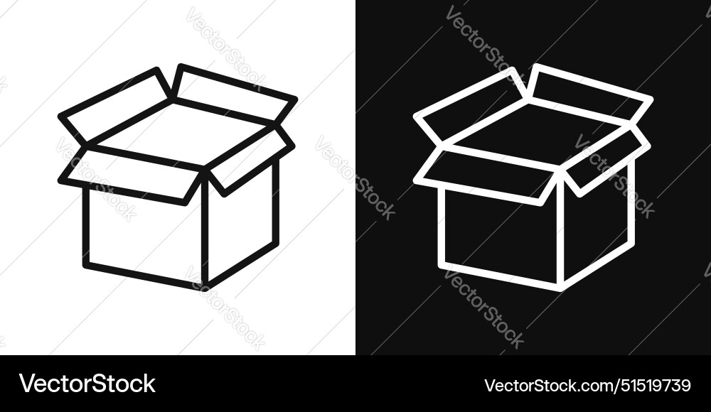 Open box icon Royalty Free Vector Image - VectorStock