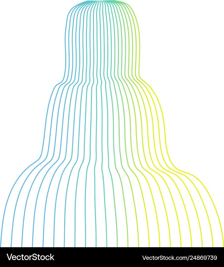 Waterfall cascade Royalty Free Vector Image - VectorStock