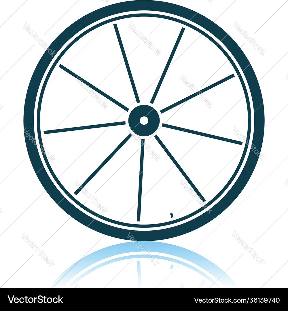 Bike wheel icon Royalty Free Vector Image - VectorStock