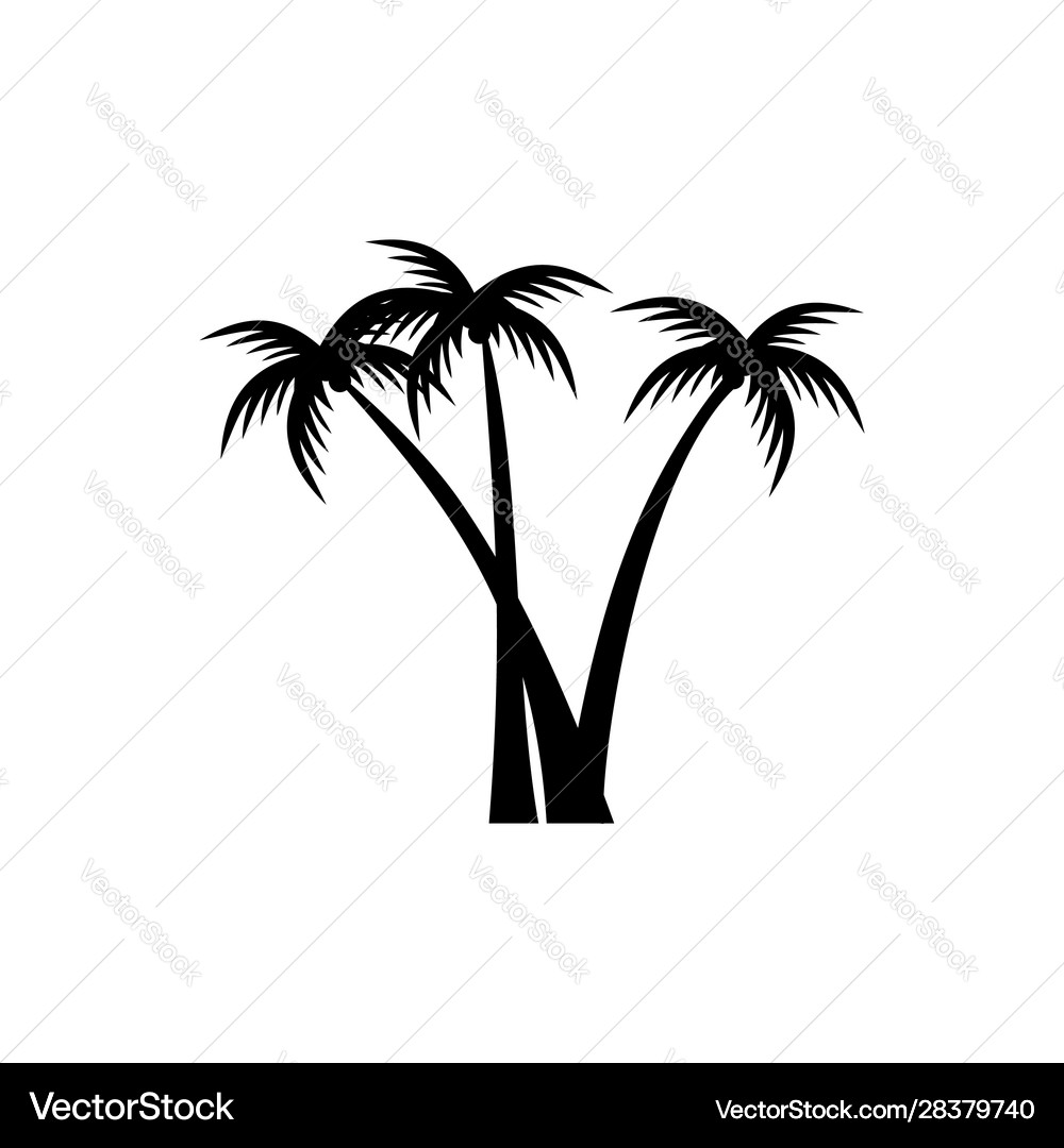 Coconut trees Royalty Free Vector Image - VectorStock