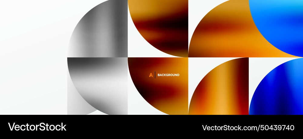 Minimalist geometric background featuring metallic