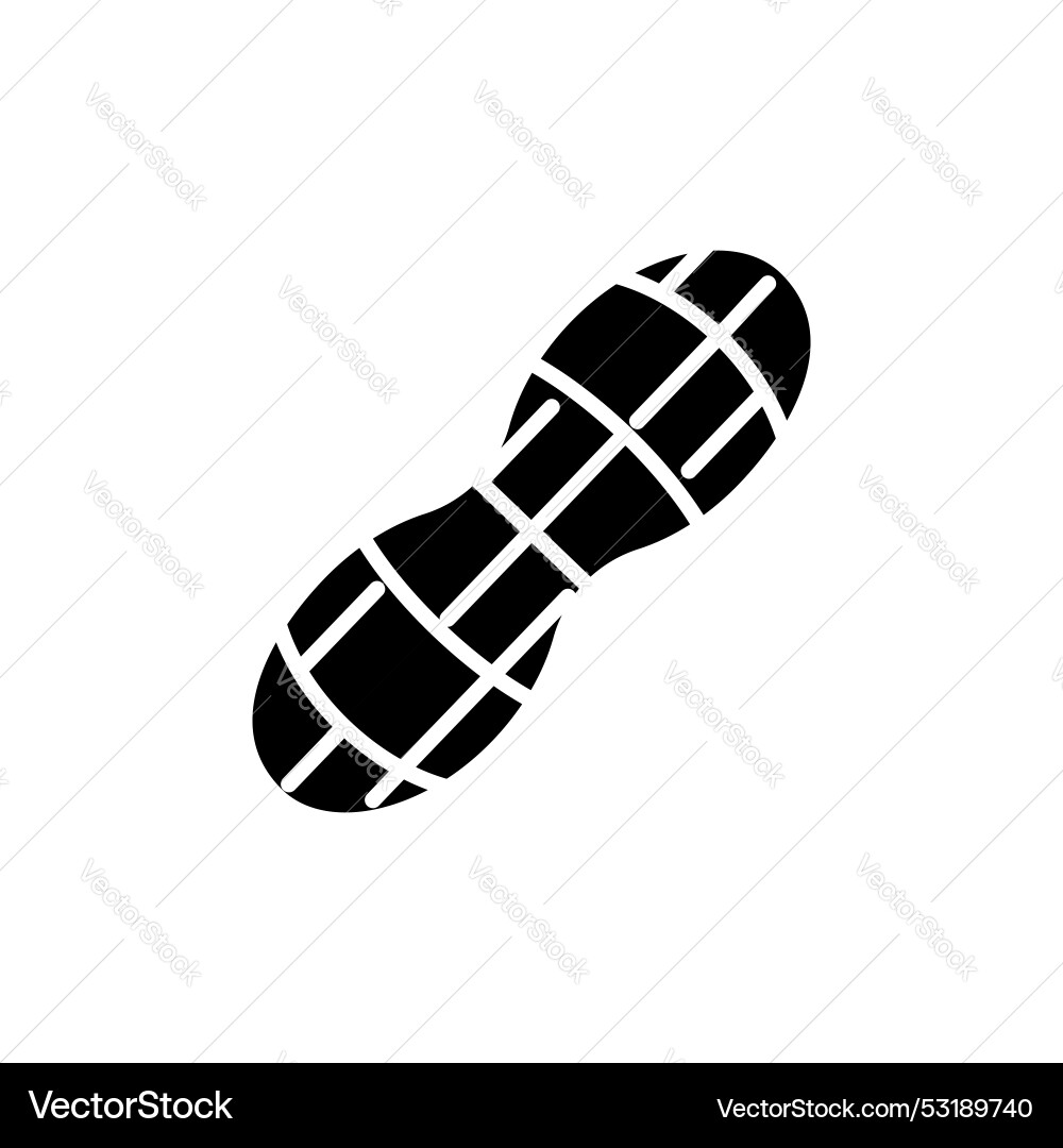Peanut icon isolated on white background Vector Image