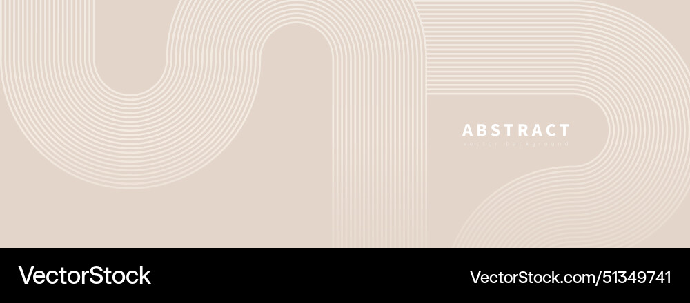 Beige delicate abstract geometric background Vector Image