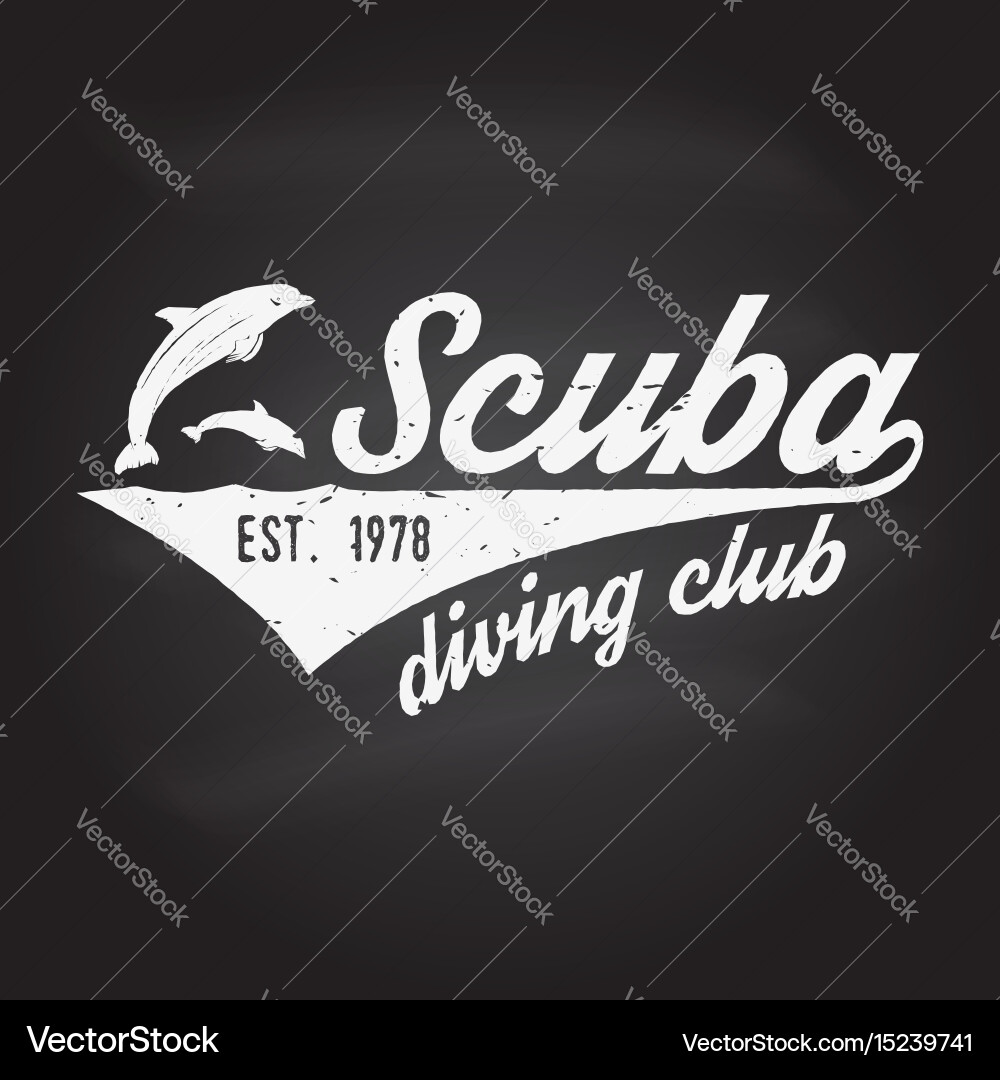Scuba diving club Royalty Free Vector Image - VectorStock