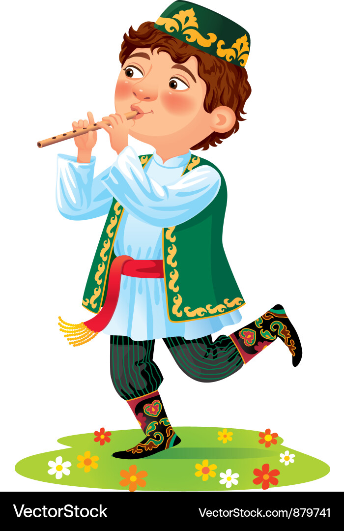 Tatar boy Royalty Free Vector Image - VectorStock