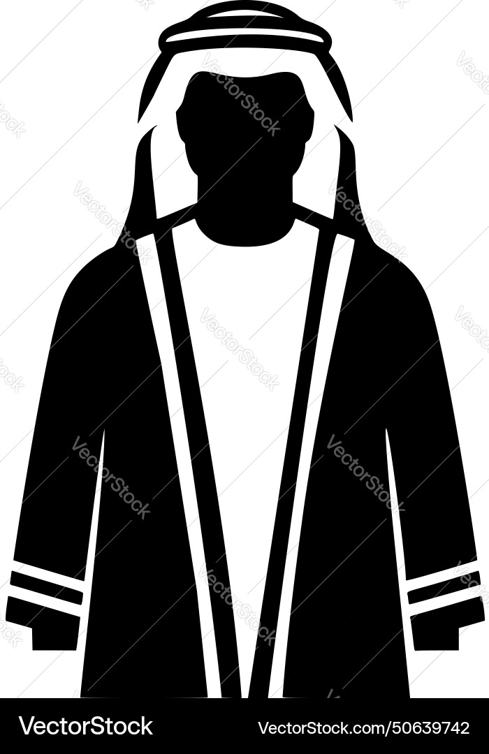 Arab man icon Royalty Free Vector Image - VectorStock