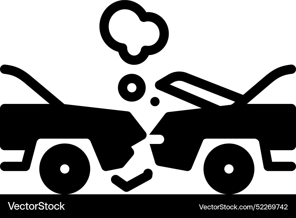 Car accident Royalty Free Vector Image - VectorStock