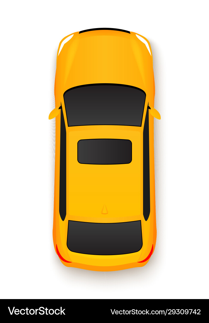 Car top view icon vehicle Royalty Free Vector Image Car top view icon vehicle Royalty Free Vector Image