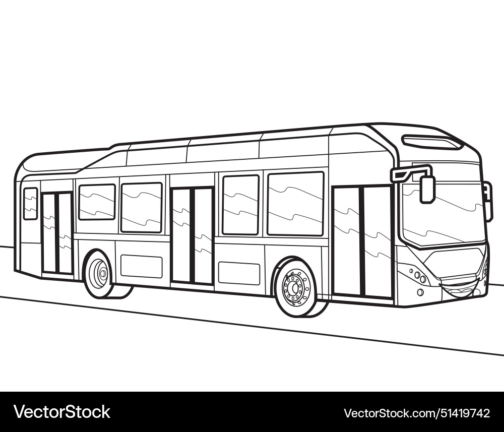 Cartoon bus Royalty Free Vector Image - VectorStock