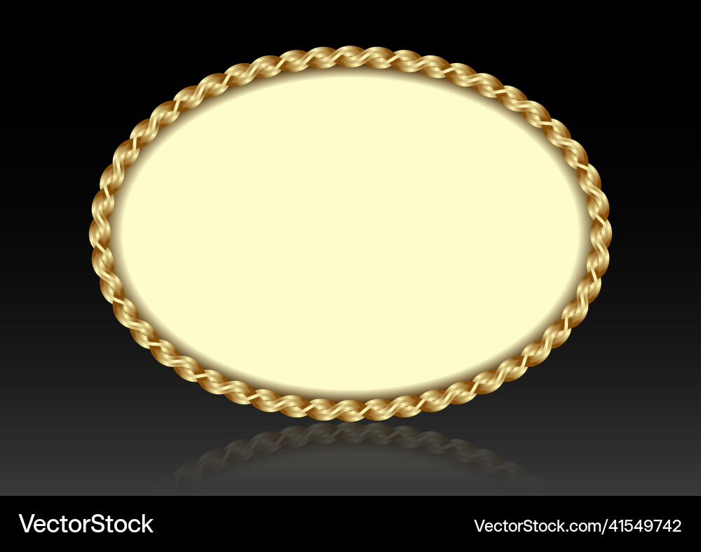 Golden frame Royalty Free Vector Image - VectorStock