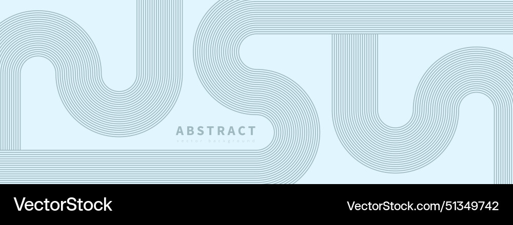 Light blue abstract background with curved lines Vector Image