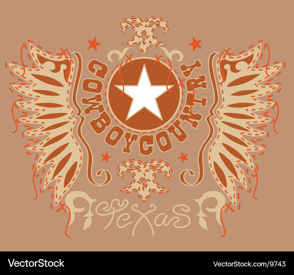 Design of the old west Royalty Free Vector Image