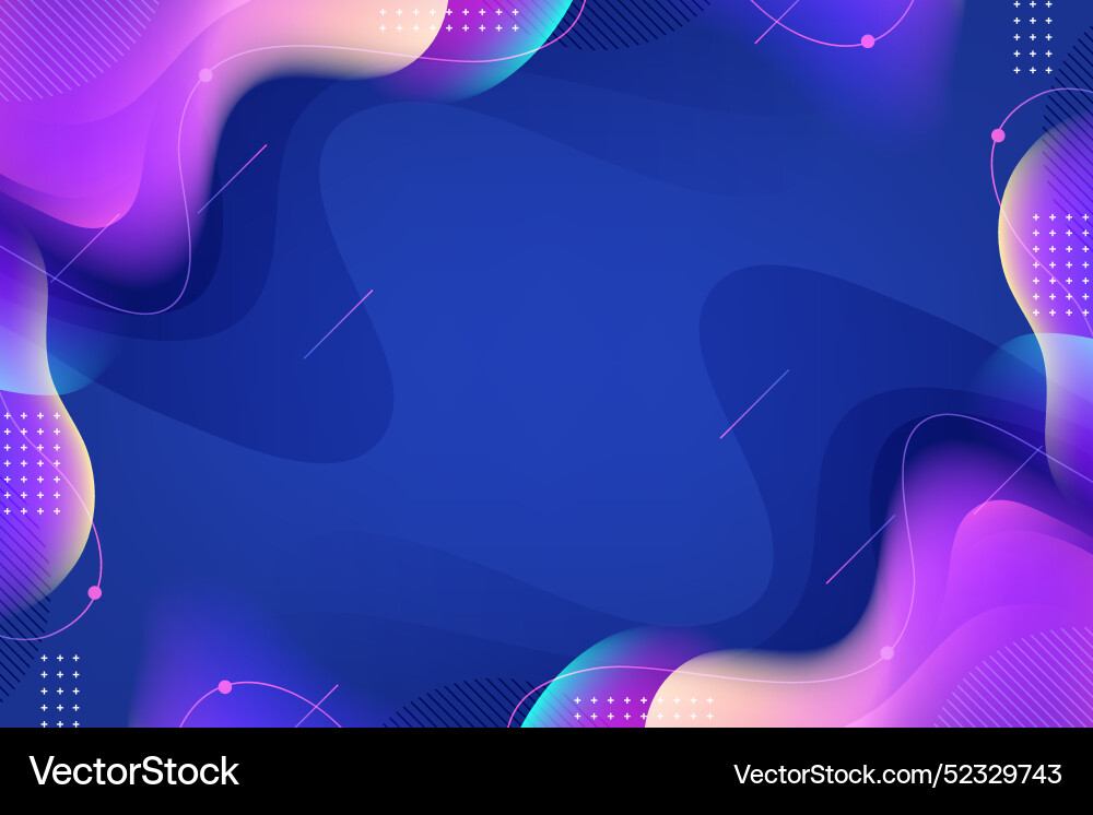 Gradient liquid abstract background Royalty Free Vector