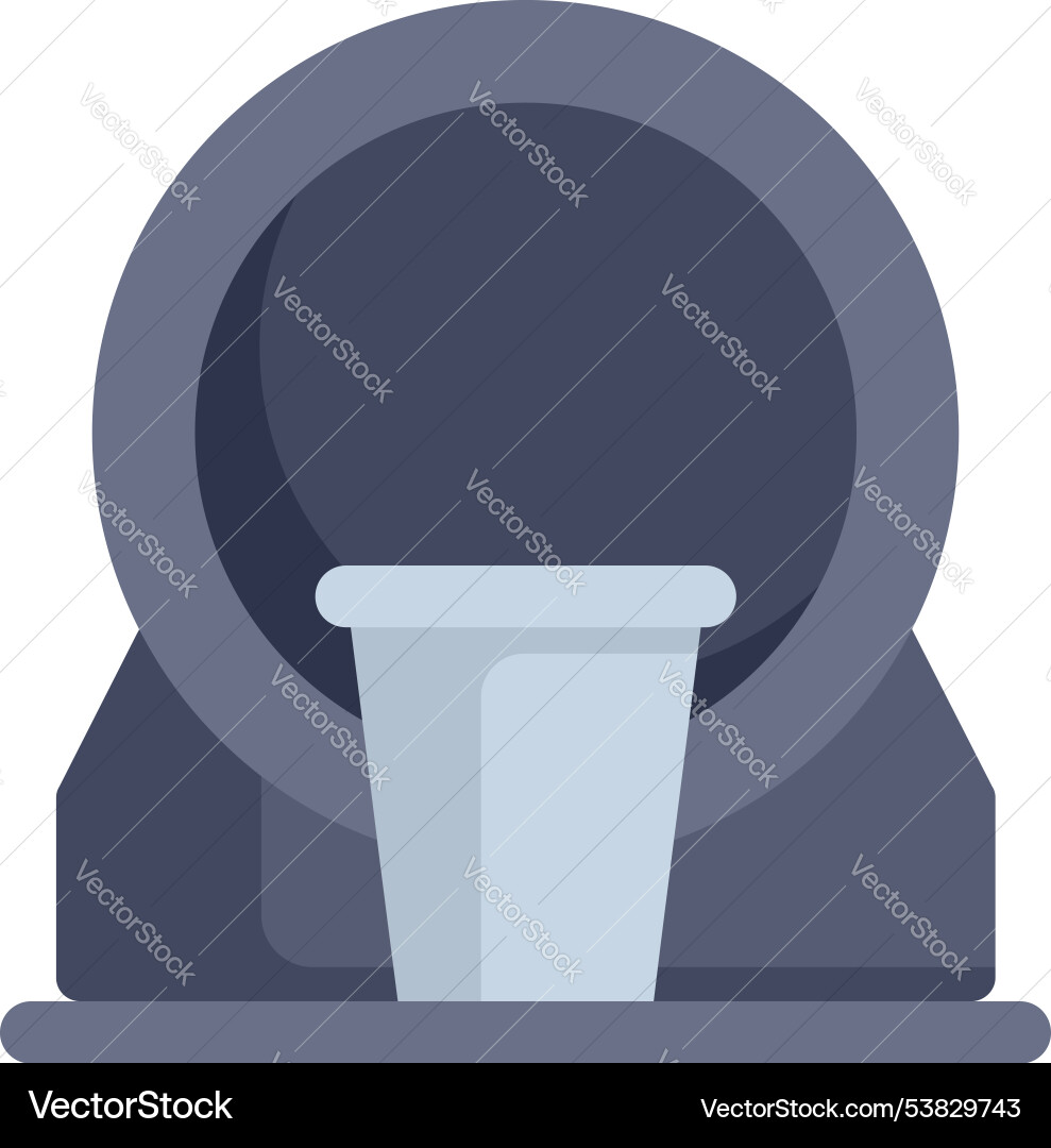 Magnetic resonance imaging scanner scanning Vector Image