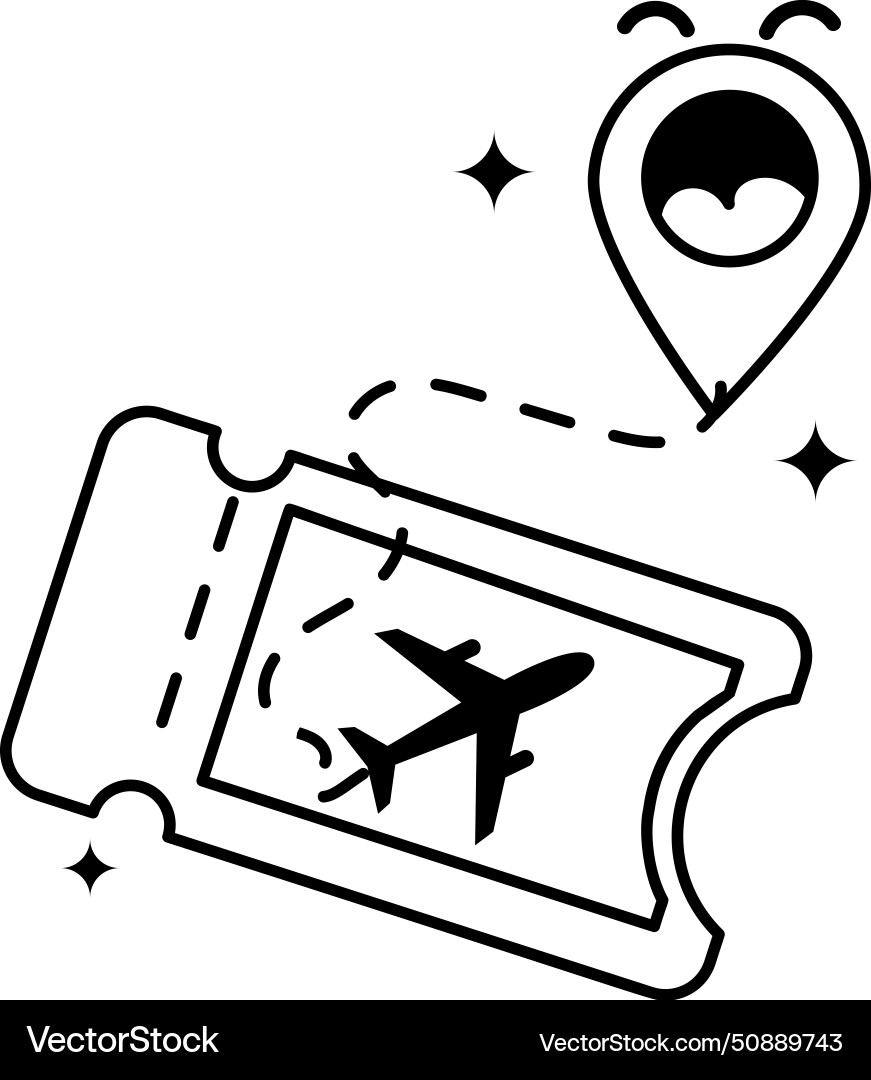 Plane ticket Royalty Free Vector Image - VectorStock