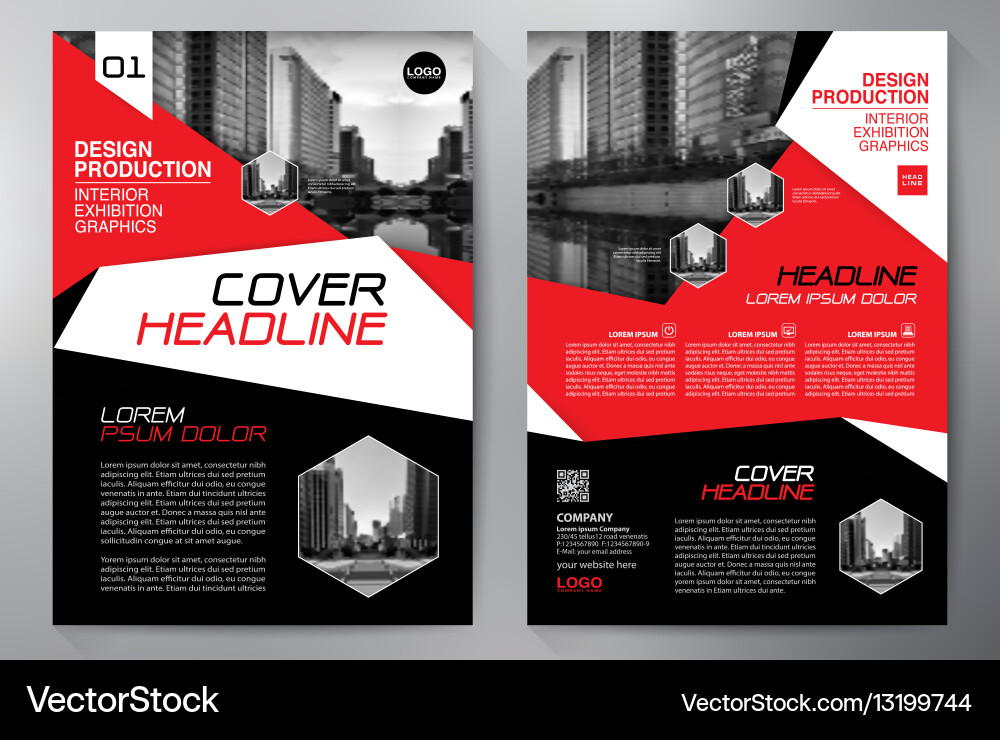 A4 Brochure Template - Business Flyer Royalty Free Vector