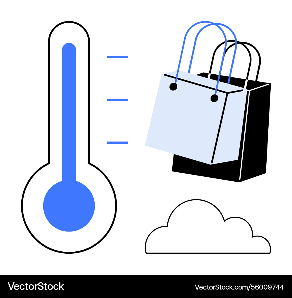 Climate change effects on consumer behavior Vector Image