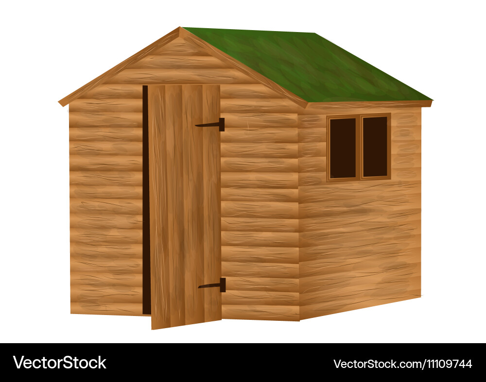Garden shed Royalty Free Vector Image - VectorStock