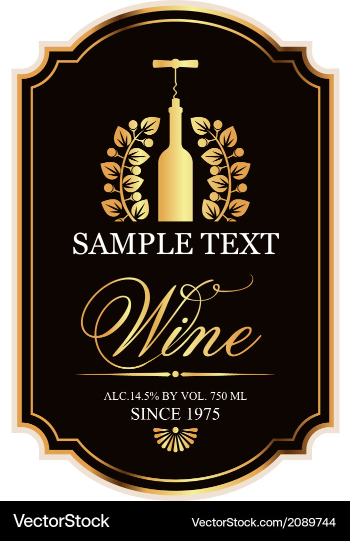 Spirit Bottle Label Template Vector Images (over 340)