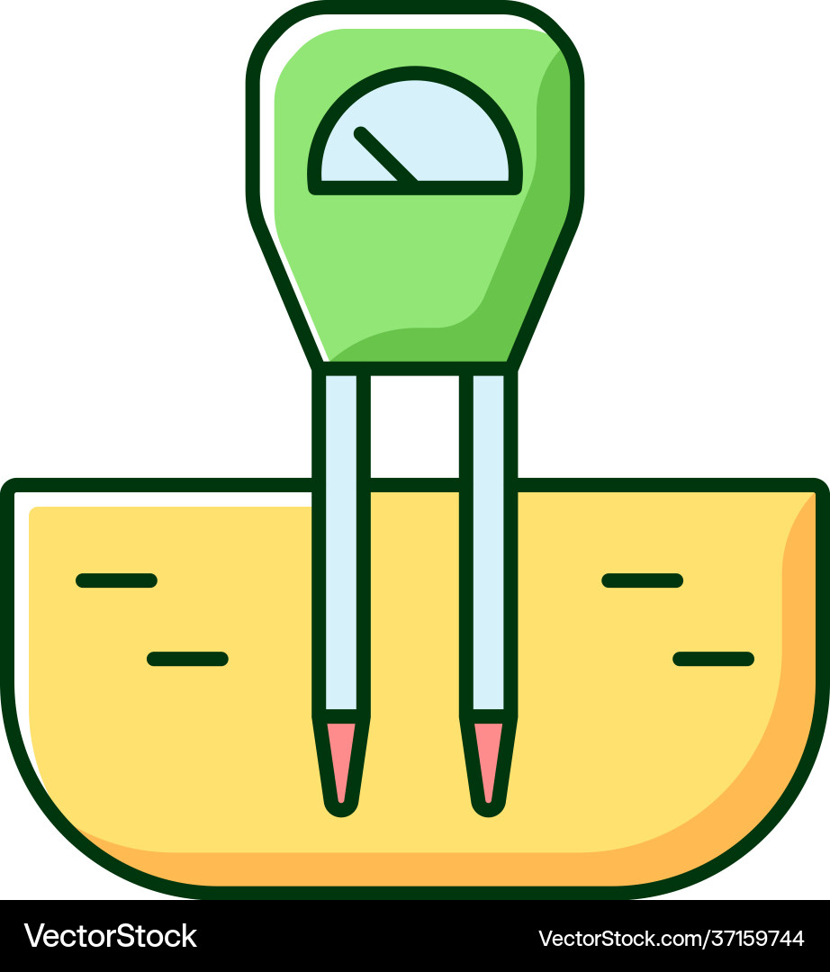 Soil Moisture Sensor Icon Royalty Free Vector Image