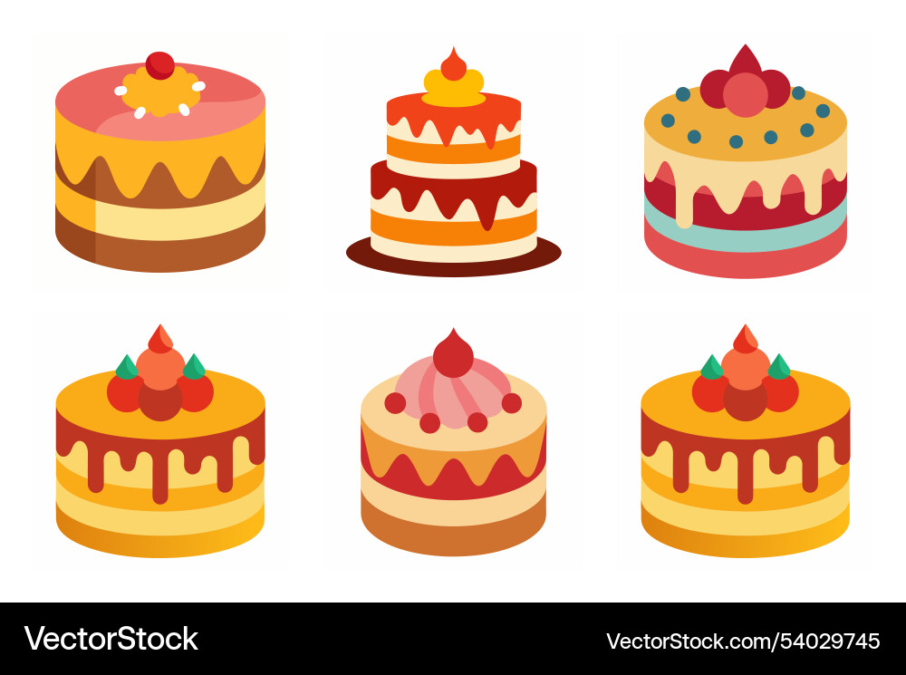 A cake Royalty Free Vector Image - VectorStock