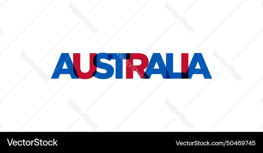 Australia emblem the design features a geometric Vector Image