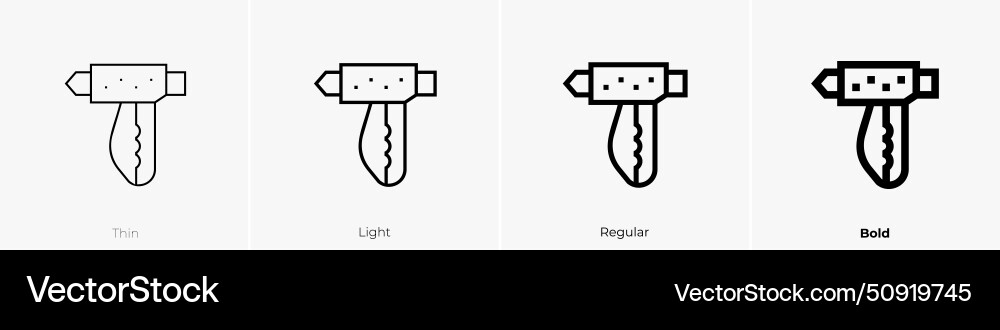 Breaker icon thin light regular and bold style Vector Image