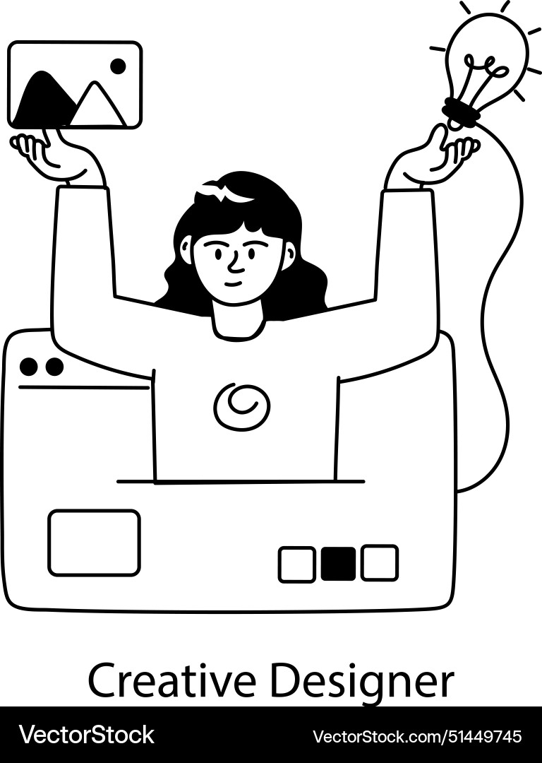 Creative designer Royalty Free Vector Image - VectorStock