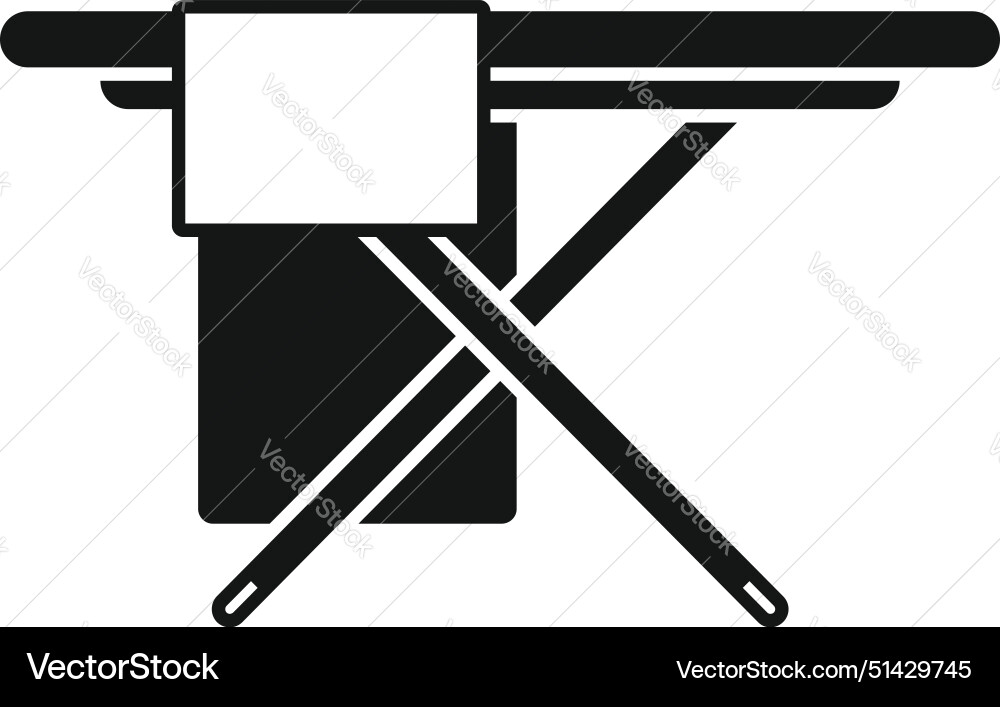 Folding ironing board with cloth icon – Royalty-Free Vector | VectorStock