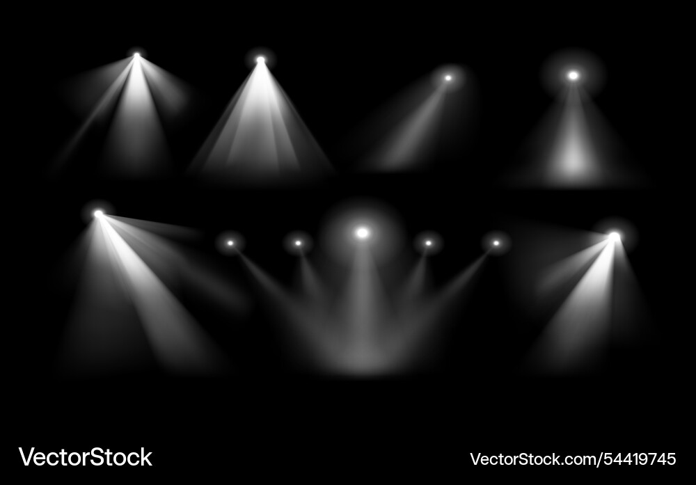 Spotlight Effects Collection Royalty Free Vector Image