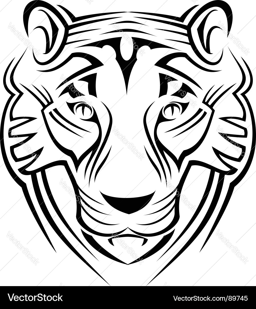 Tiger sign Royalty Free Vector Image - VectorStock