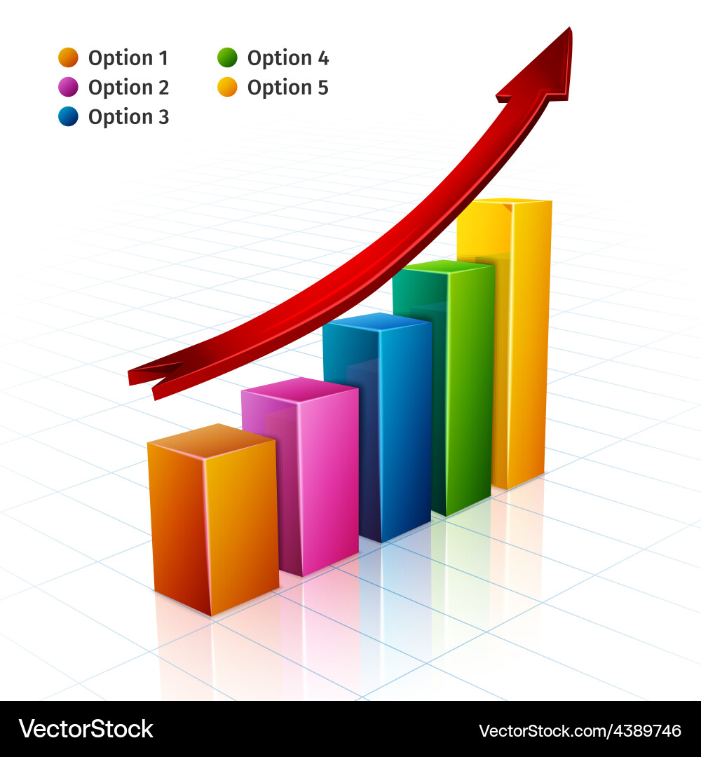 Business Growth Chart Royalty Free Vector Image
