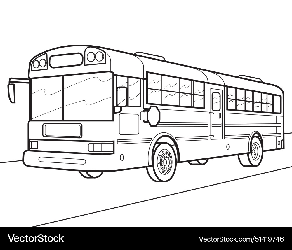 Cartoon bus Royalty Free Vector Image - VectorStock