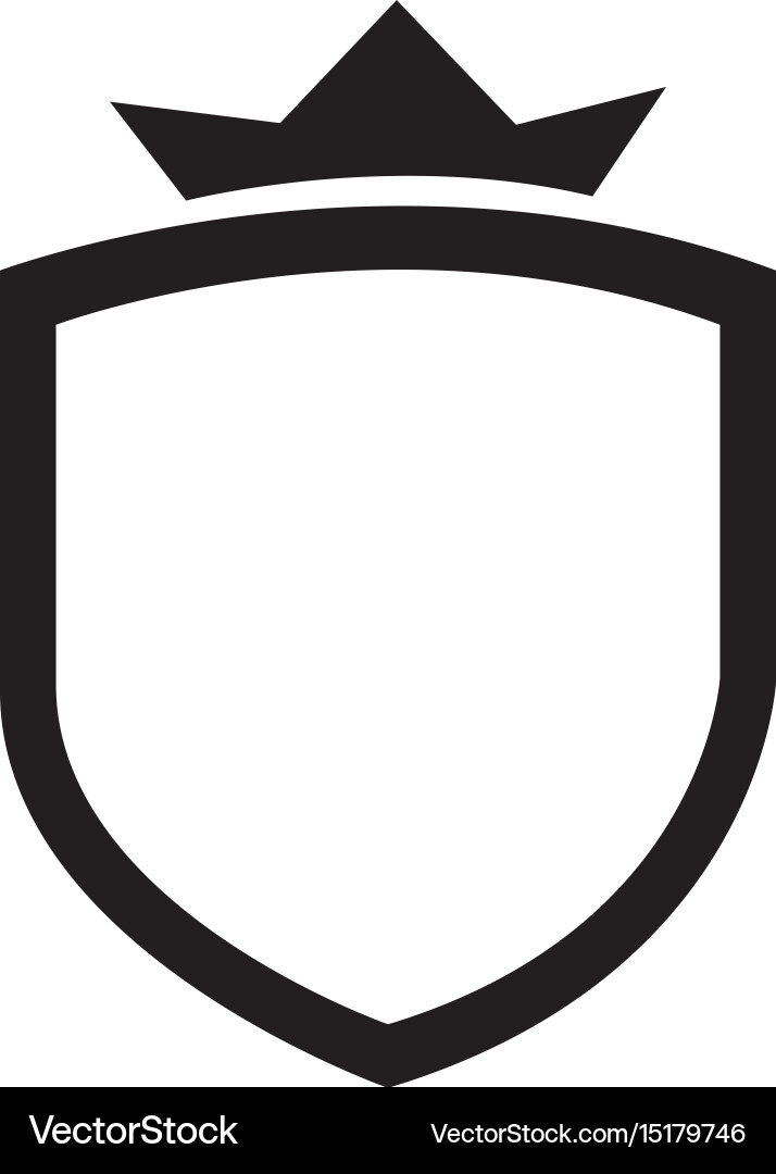 Elegant badge shield icon Royalty Free Vector Image