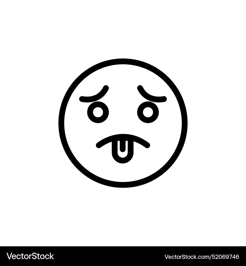 Guilty face emoji icon for expressive digital Vector Image