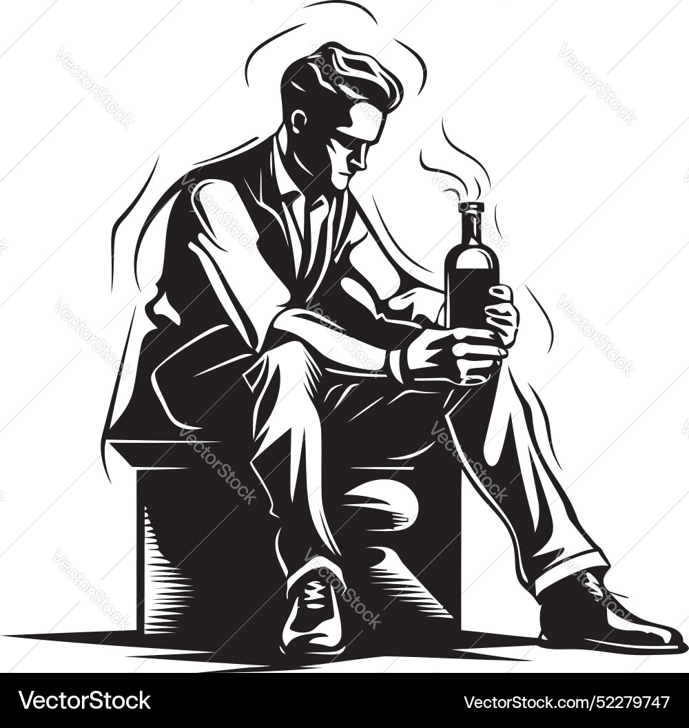 Absinthe absorption symbolic alcohol emblem Vector Image