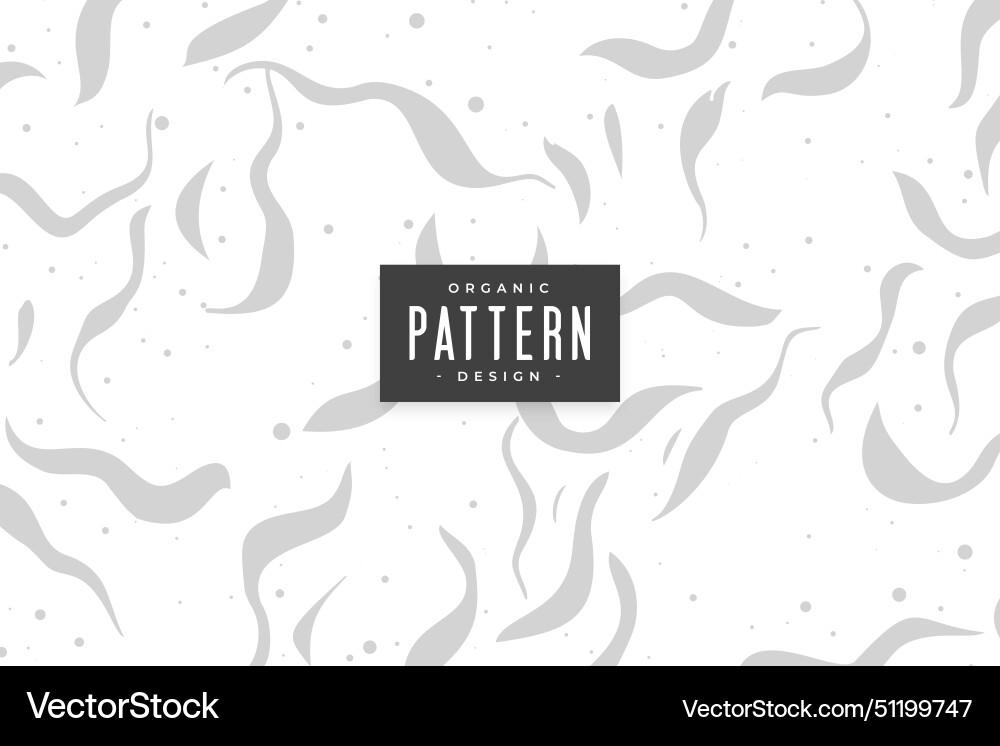Grey white irregular organic shape pattern Vector Image