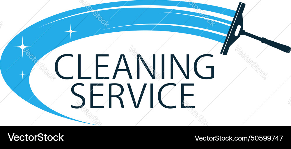 Window cleaning scraper and water trail Royalty Free Vector