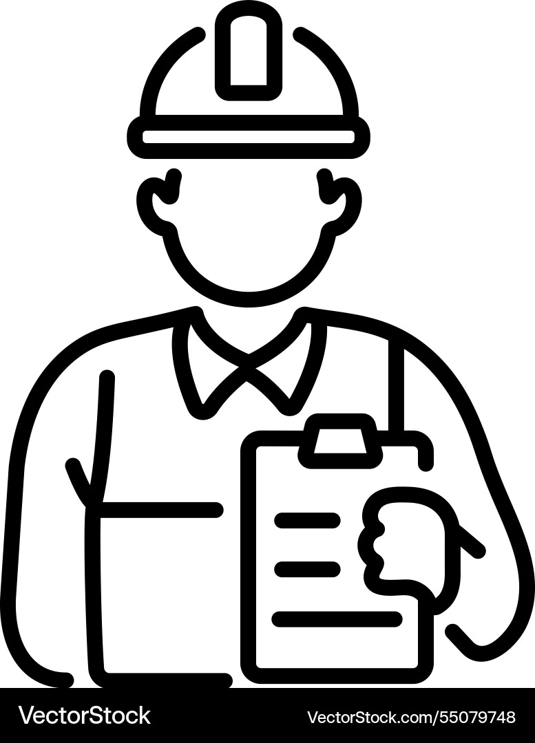 Construction supervisor Royalty Free Vector Image