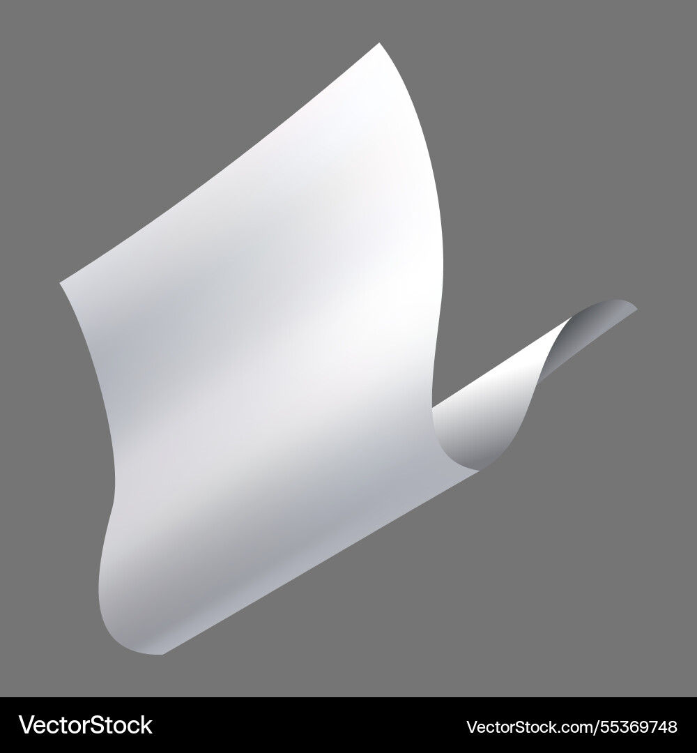 Flying paper page icon falling documents sheet Vector Image