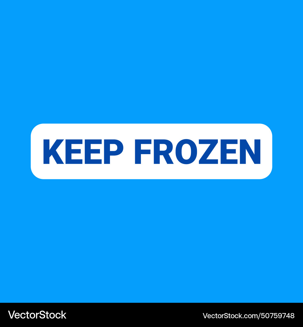 Keep frozen logo Royalty Free Vector Image - VectorStock