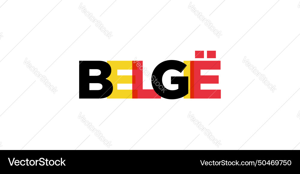 Belgium emblem the design features a geometric Vector Image